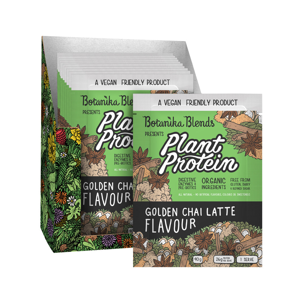 Botanika Blends Plant Protein Golden Chai Latte 40g x 12 Disp