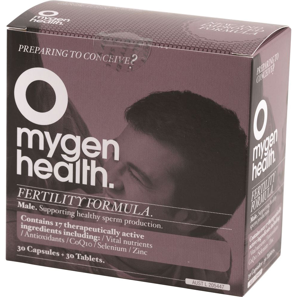 Mygen Health Fertility Formula Male 30t and 30c
