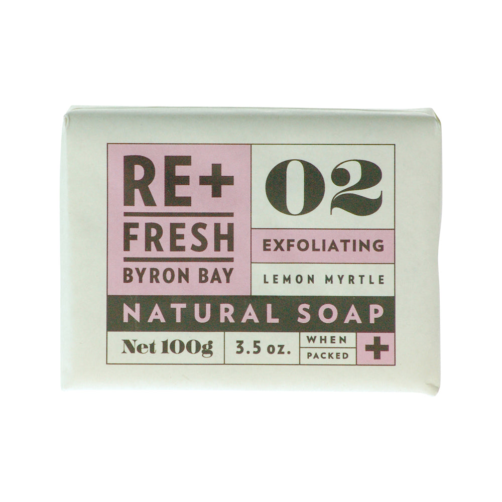 ReFresh Byron Bay Lemon Myrtle Soap Exfoliating 100g